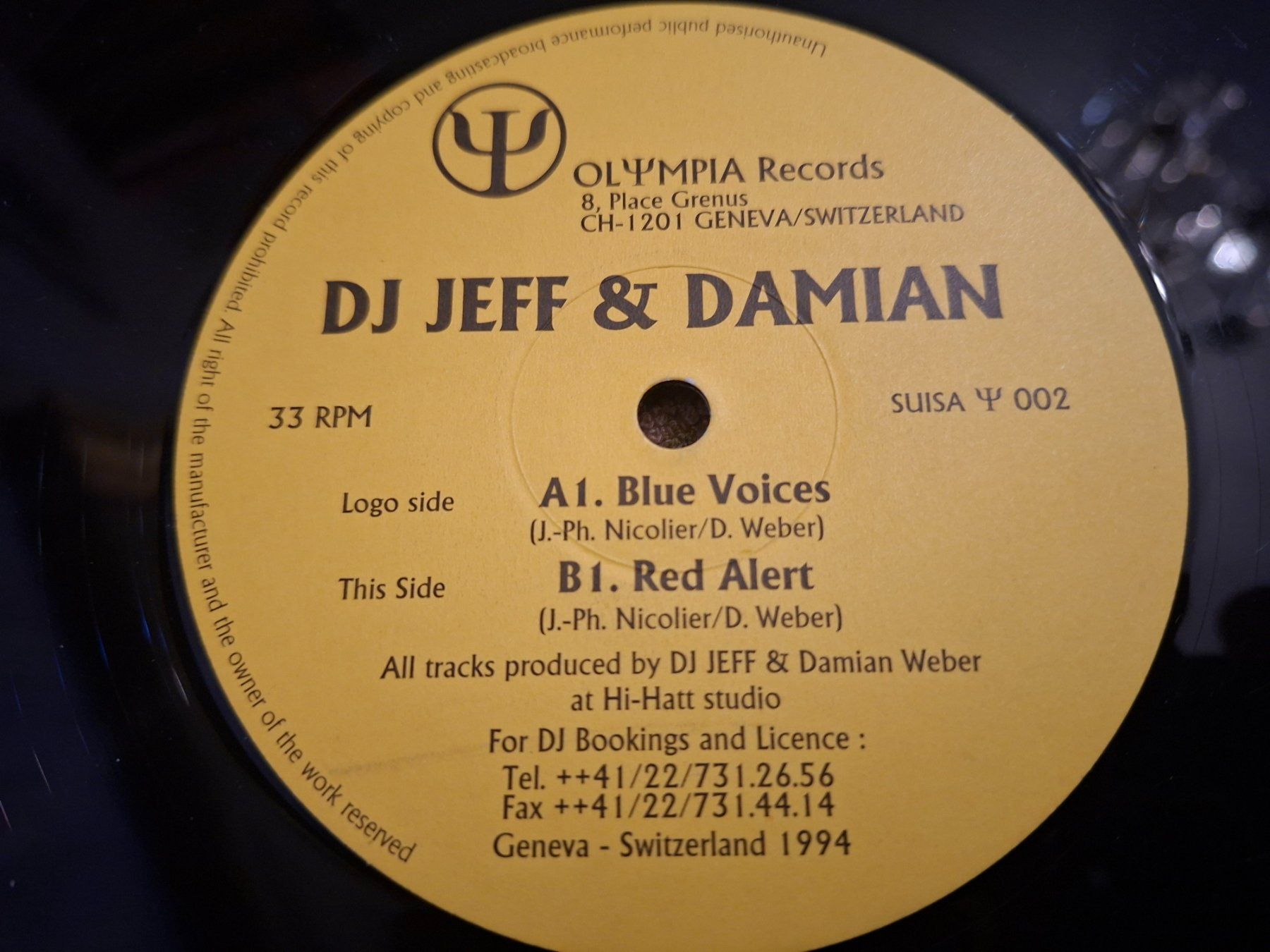 Rare Swiss Trance - Jeff & Damian - Blue Voices/Red Alert (Gebraucht ...