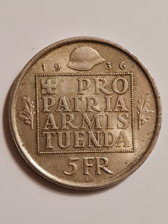 5 Franken Silber 1936 Selten | Kaufen auf Ricardo
