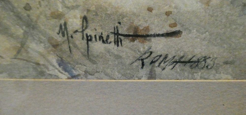 MARIO SPINETTI 1842-1909 Reiter und zwei Mädchen (1883) (Gebraucht) in ...