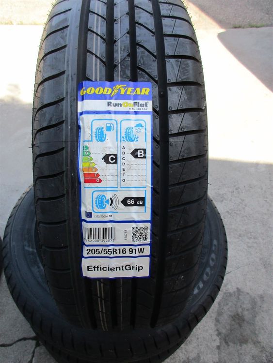 4 stk. Goodyear 205/55/16 Efficient ROF | Kaufen auf Ricardo