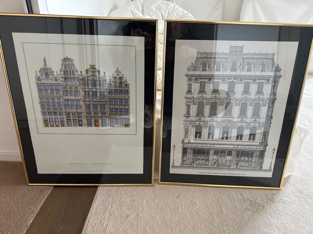 2 Bilder und Gold Rahmen (Gebraucht) in St. Gallen für CHF 39 – mit Lieferung auf Ricardo kaufen