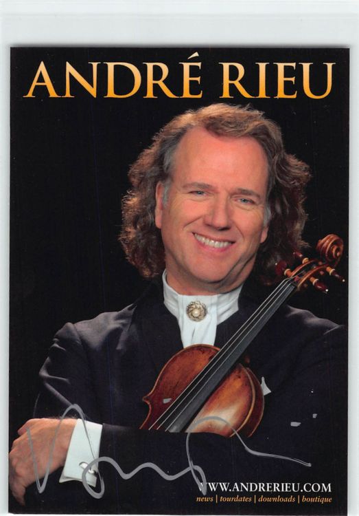ANDRÉ RIEU AUTOGRAMMKARTE - echte Unterschrift, ab 1.-- (Gebraucht) in ...