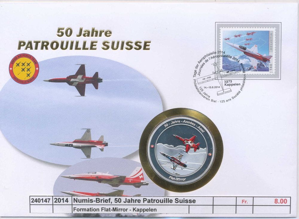 2014 Numis - Brief, 50 Jahre Patrouille Suisse | Kaufen auf Ricardo