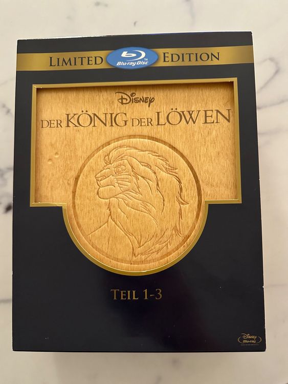 Blu-ray Der König der Löwen 1-3 in Holzbox Limited Edition (Gebraucht ...