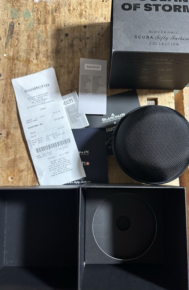 Blancpain x Swatch Ocean of Storms inkl. Gummi Armband (Gebraucht) in ...