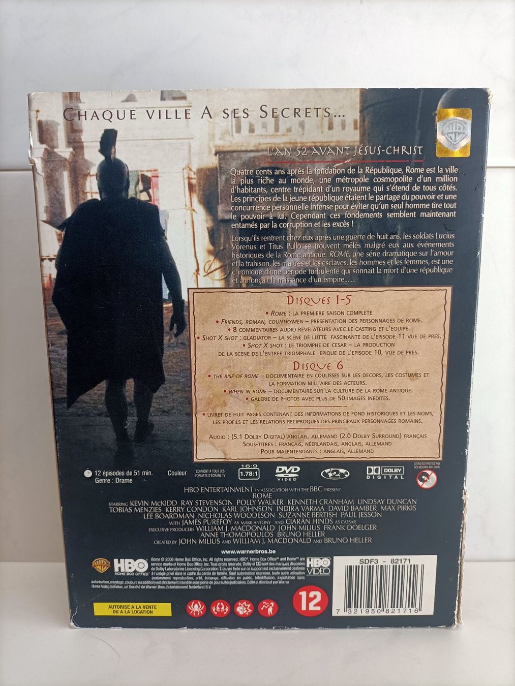 11 DVD Rome (série TV HBO) intégrale saisons 1&2 (fr/uk/de) (D'occasion ...