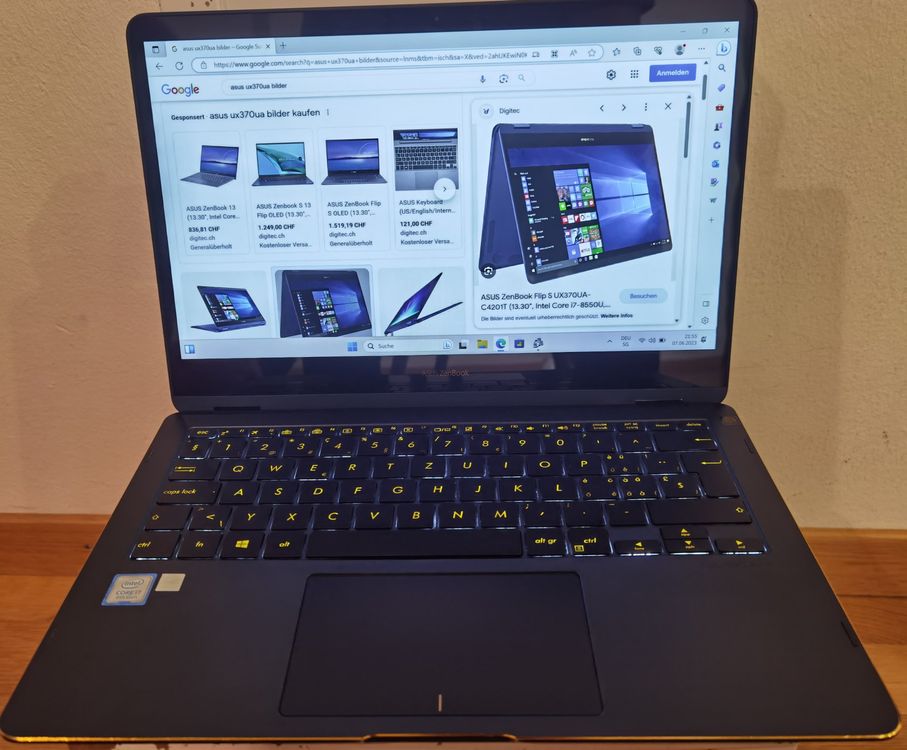Asus UX370UA, i7-8550U,13.3", LCD,16GB Ram,512GB SSD,ab 1Fr. (Gebraucht ...