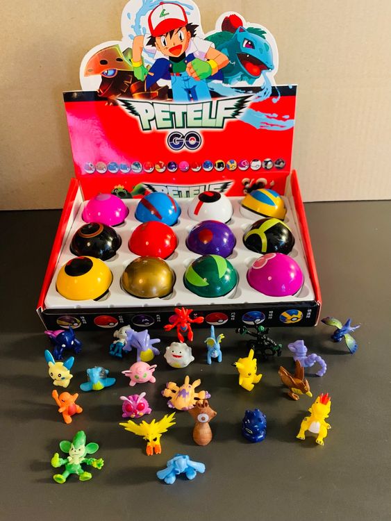 36 figurine pokémon + 12 pokeballs pokemon (Neu und originalverpackt ...
