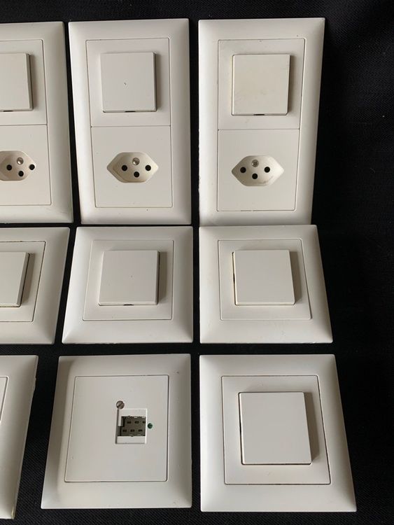 Feller Edizio Due UP Dosen Lichtschalter Steckdosen Telefon (Gebraucht ...