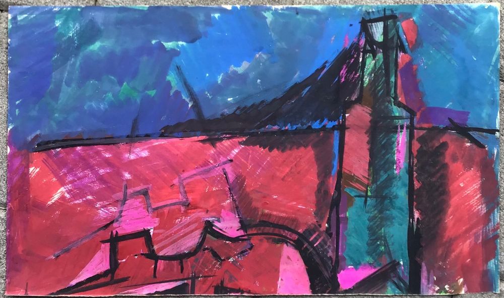 André BRECHET (1921-1993) Gouache Gemälde (Gebraucht) in Root für CHF 5 – mit Lieferung auf ...