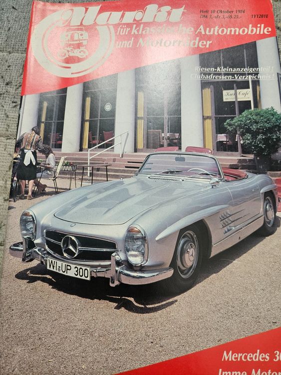 Oldtimer Markt 10/84 Mercedes 300 SL Bugatti Imme xx (Gebraucht) in ...