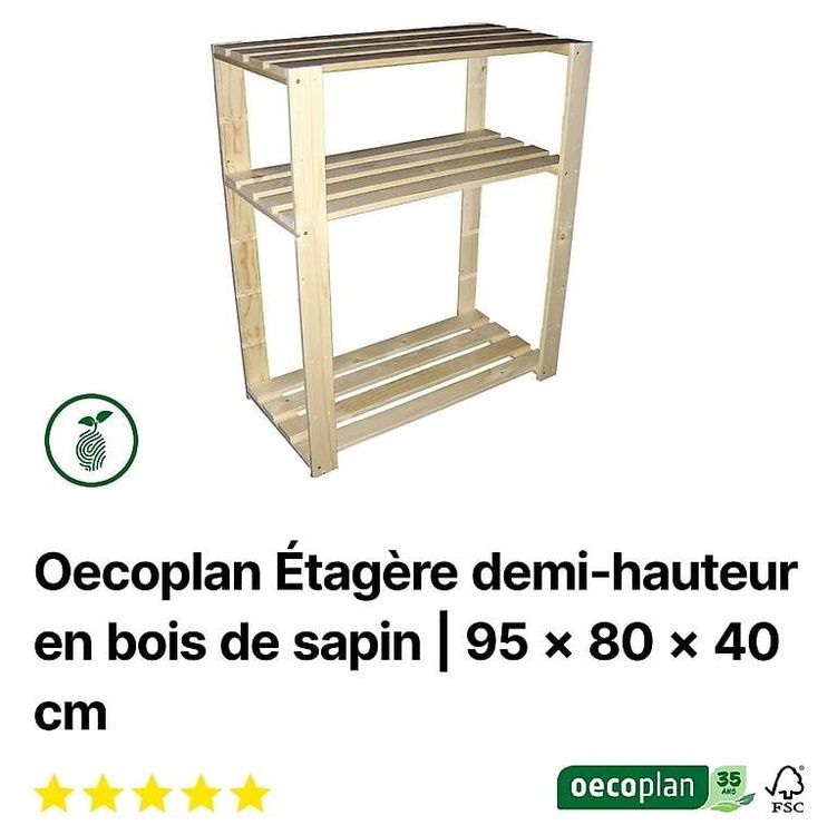 Etagère Jumbo demi-hauteur en bois (D'occasion) à Fribourg pour CHF 30 ...
