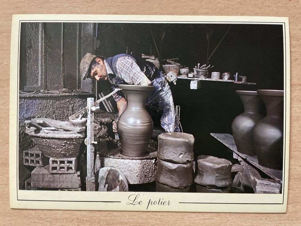 Alte Postkarte, Berufe Le potier, der Töpfer 17617 (Gebraucht) in ...
