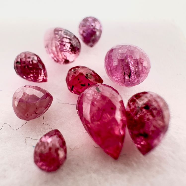 Natural Ruby - 3 to 6 mm - 3.33 ct - 9 Pcs - Madagascar (Neu (gemäss ...
