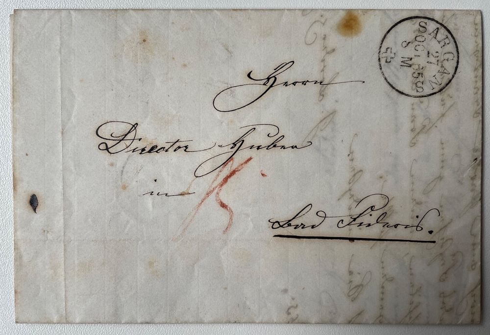 Brief von J. Broder an Director Huber in Bad Fideris [1865] (Gebraucht ...