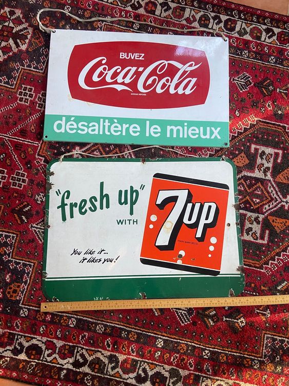 Coca Cola Seven Up Blechschild Panneaux métalliques 72x52 (D'occasion ...