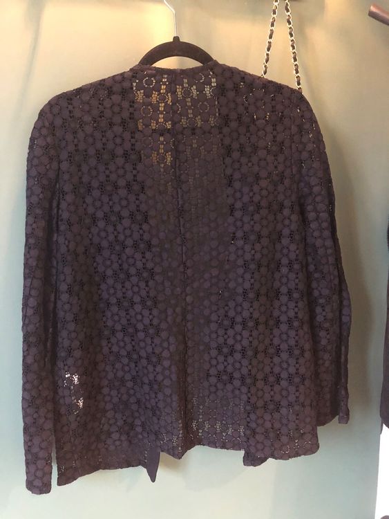 Blazer smocking en dentelle noir Zara M (Gebraucht) in Villars-sur-Glâne für CHF 12 – mit ...