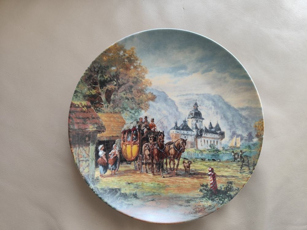 Wandteller: Am malerischen Rhein (Neu und originalverpackt) in Lichtensteig für CHF 1 – mit ...