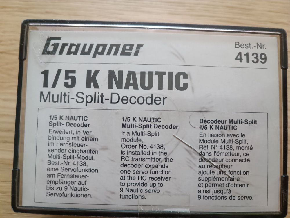 Graupner 1/5 K Nautic Multi Split Decoder (Neu (gemäss Beschreibung)) in Obfelden für CHF 31 ...