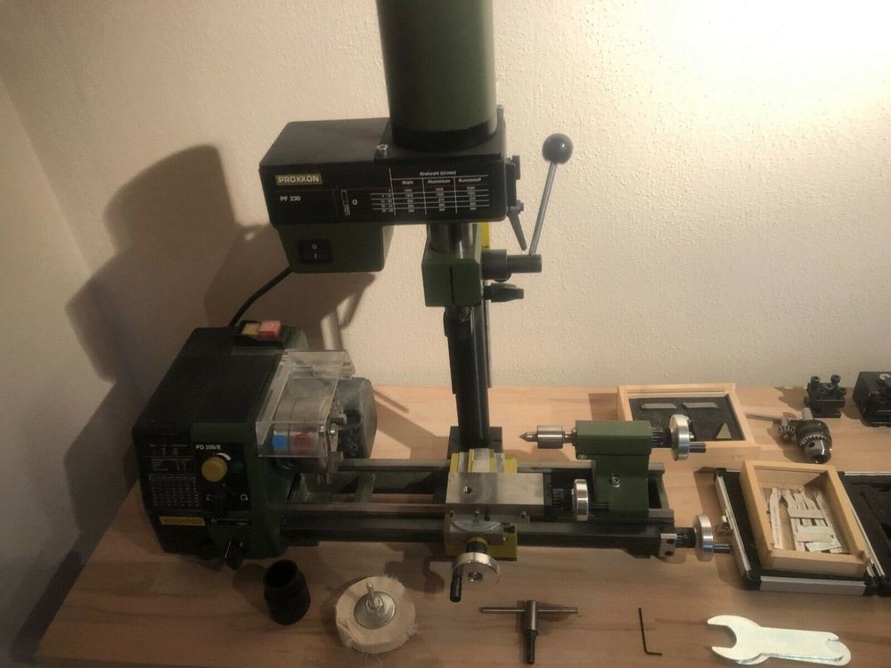 PROXXON pd250e Präzisionsdrehmaschine & Bohr & Fräseinrichtu | Kaufen auf Ricardo
