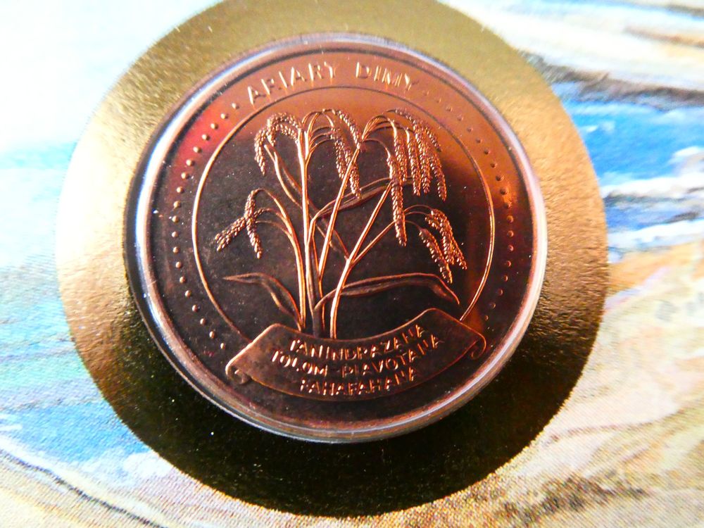 Madagaskar 1992, 5 Ariary - unzirkuliert Münzbrief (Neu (gemäss ...