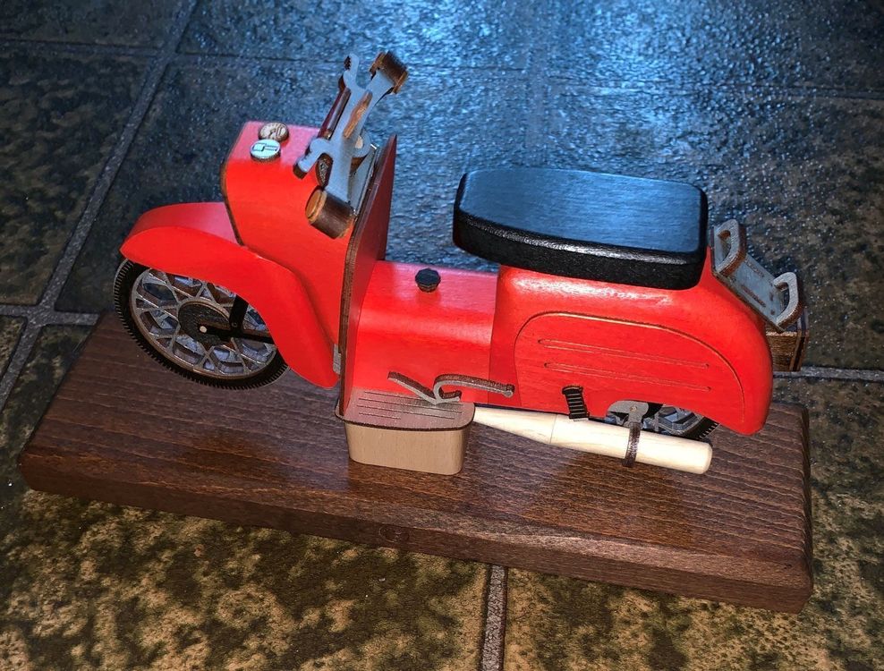 Räucher Schwalbe Simson Räuchermännchen rot holz kerze (Neu und ...