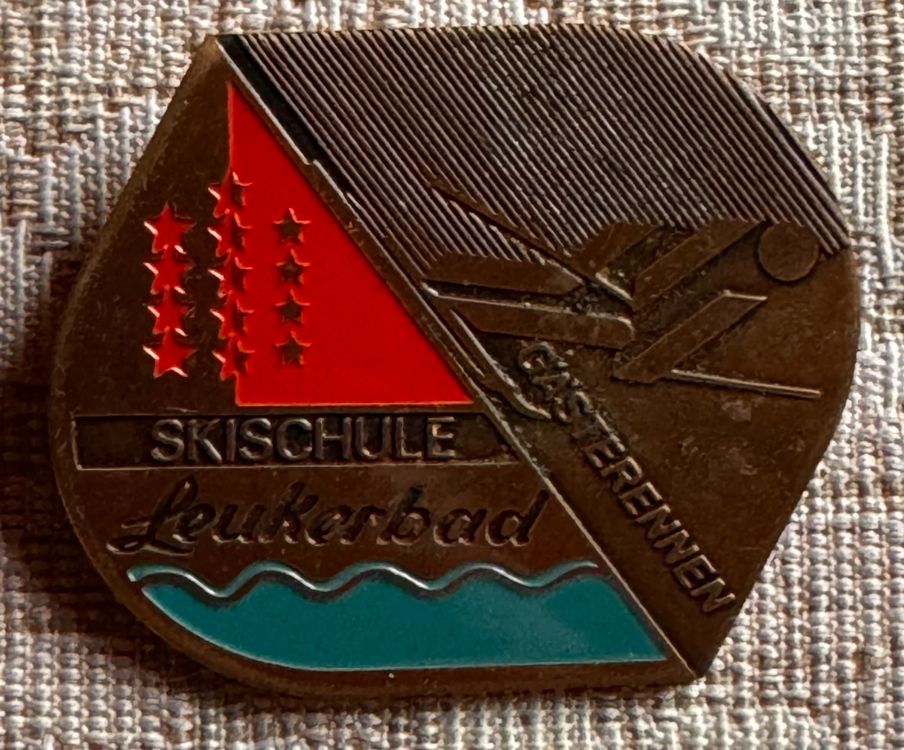 Abzeichen, Gästerennen Skischule Leukerbad (Gebraucht) in Andwil SG für ...