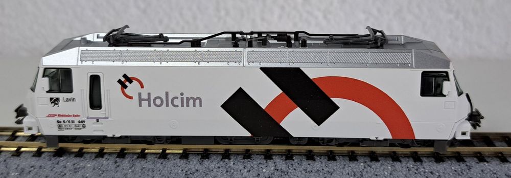 RhB Ge 4/4 III Holcim Lavin 649 Spur N Analog Kato OVP Neu (Neu (gemäss ...