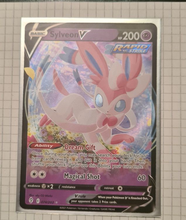 Sylveon V - Evolving skies Pokemonkarte (Neu (gemäss Beschreibung)) in ...