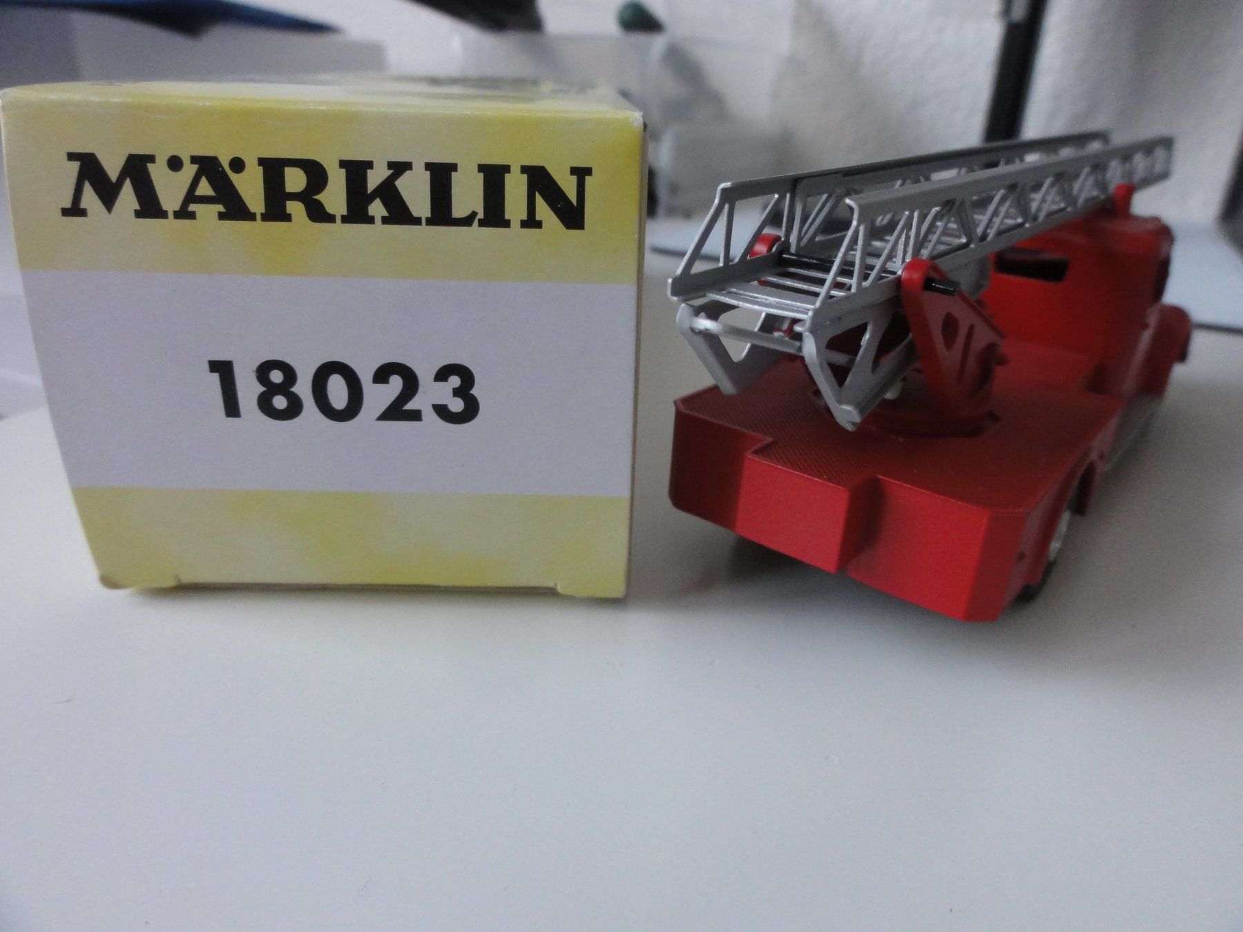 Märklin 18023 Magirus Feuerwehr Drehleiter Replika von 2007 (Neu und ...