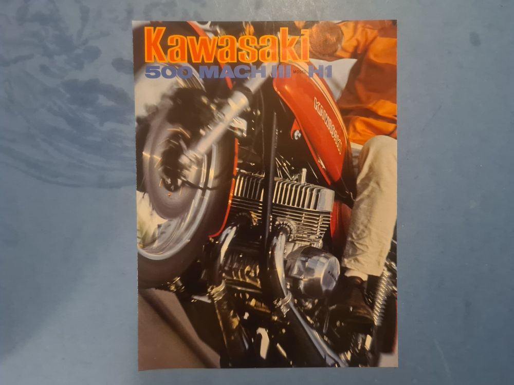 KAWASAKI 500 MACH III H1 PROSPECTUS OLDTIMER VINTAGE (D'occasion) à ...