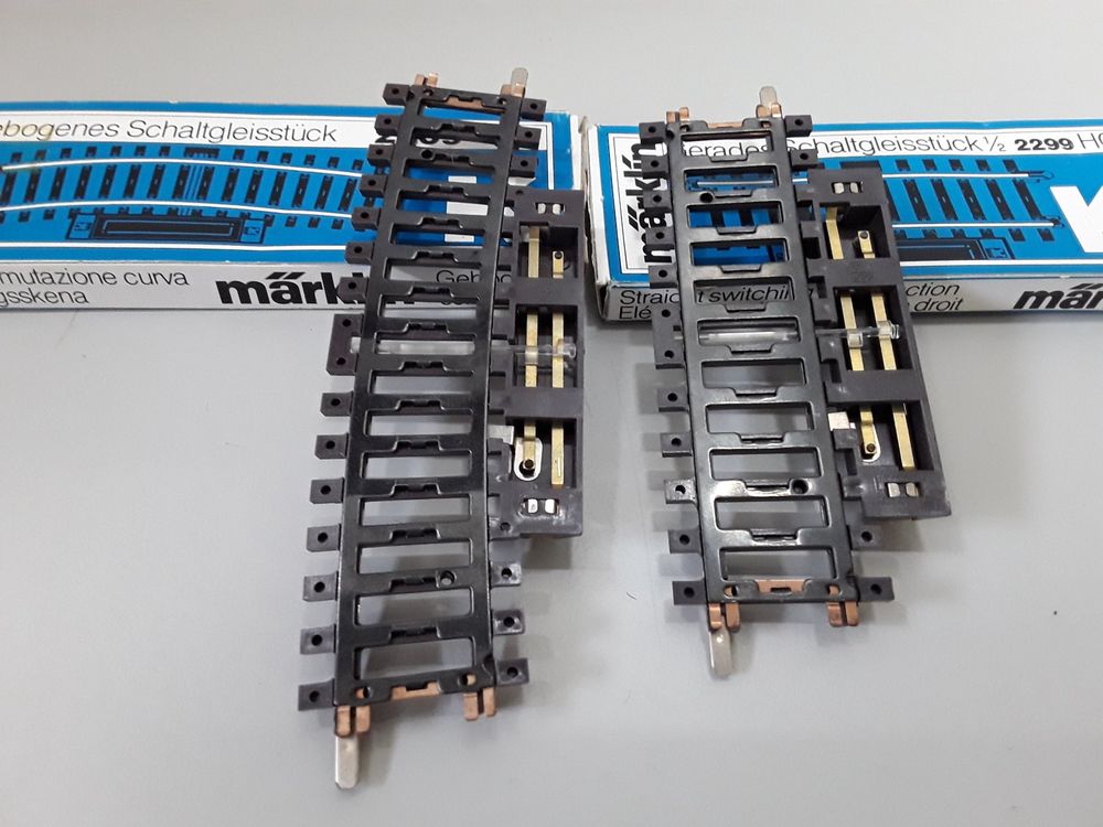 Märklin K Gleis 2299 / 2239 _ 2 x Schaltgleisstück _ Spur H0 | Kaufen auf Ricardo