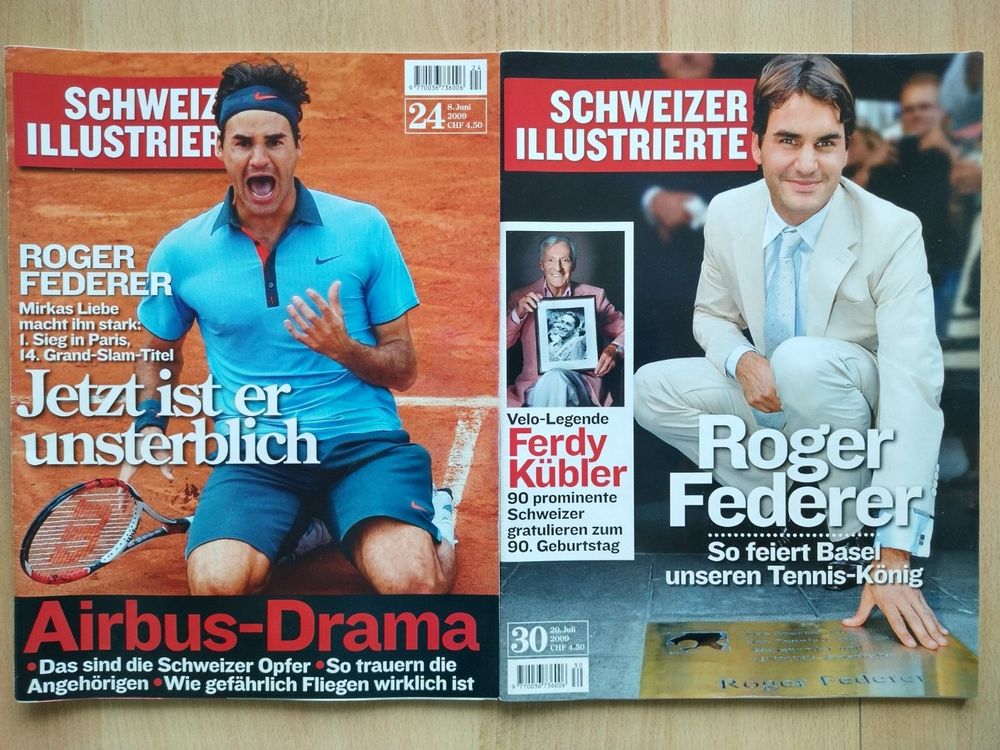 Schweizer Illustrierte - Roger Federer, Sieg in Paris! (Gebraucht) in ...
