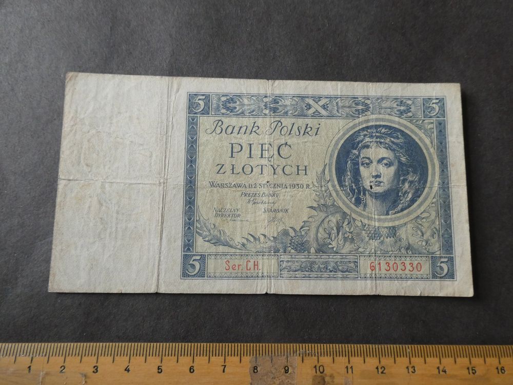 Polen 1930, 5 Zlotych (Gebraucht) in Hinterforst für CHF 2 – mit Lieferung auf Ricardo kaufen