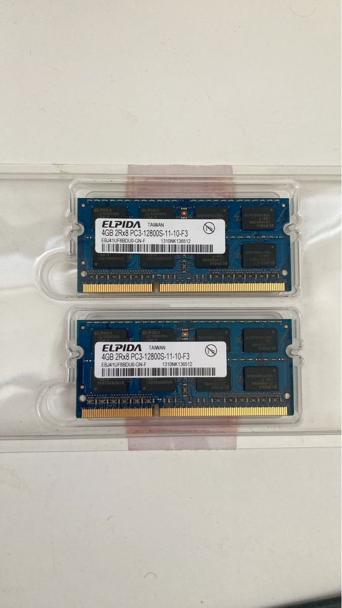 2x 4GB DDR3 RAM Elpida PC3-12800S - Ideal für Aufrüstung (Gebraucht) in ...
