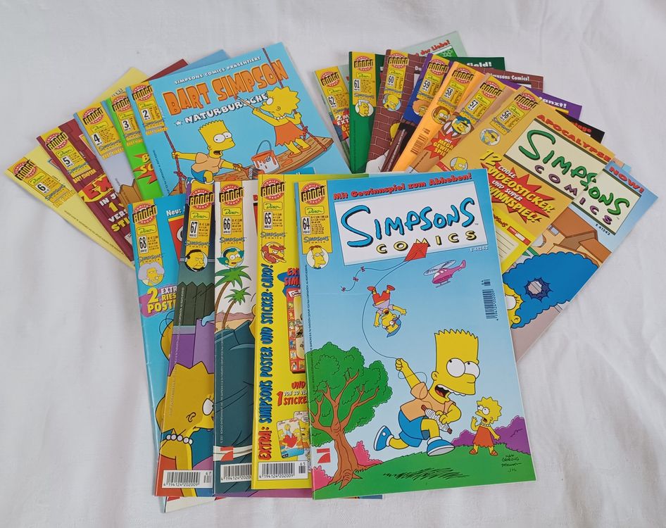17 Hefte SIMPSONS Comics und BART SIMPSON Comics; 2001/02 | Kaufen auf ...