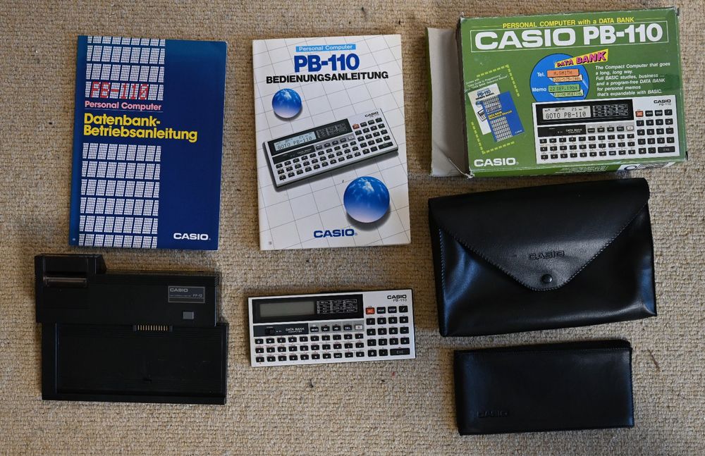 Casio PB-110 Data Bank Computer mit Drucker und Memory Modul | Kaufen ...