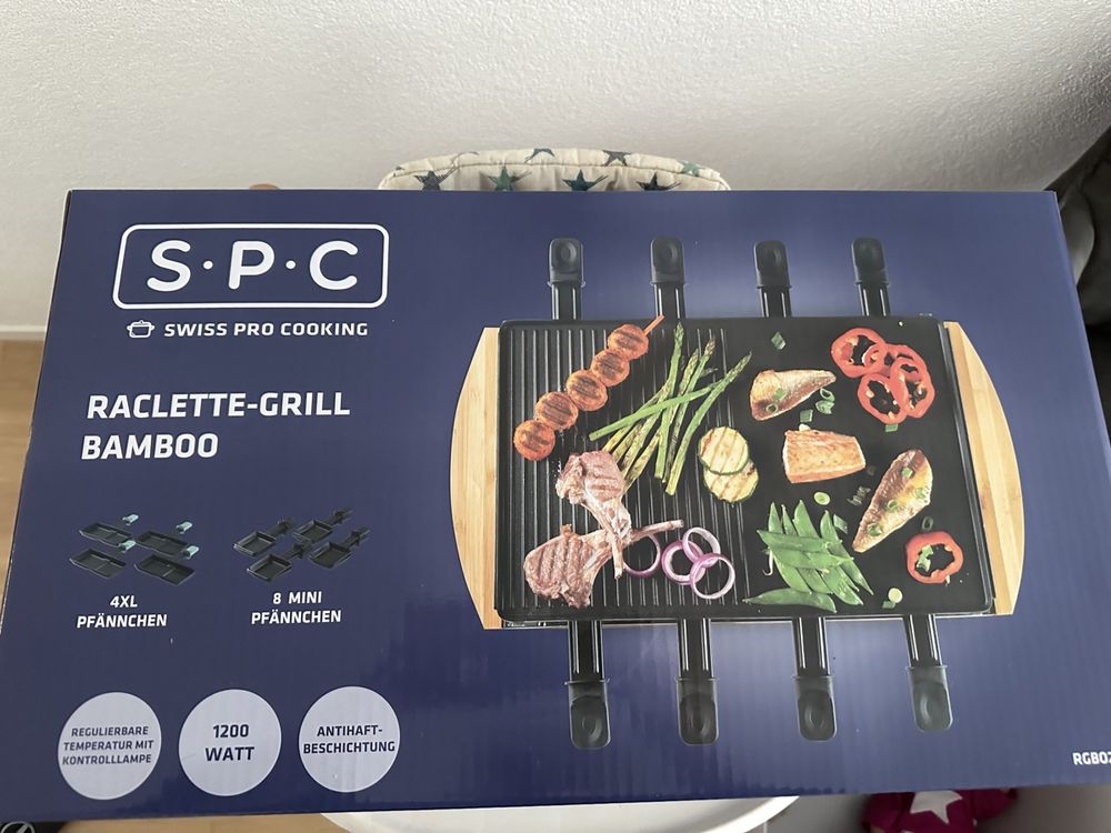 Raclette-Grill Bamboo von SPC - Neu & OVP (Neu und originalverpackt) in ...