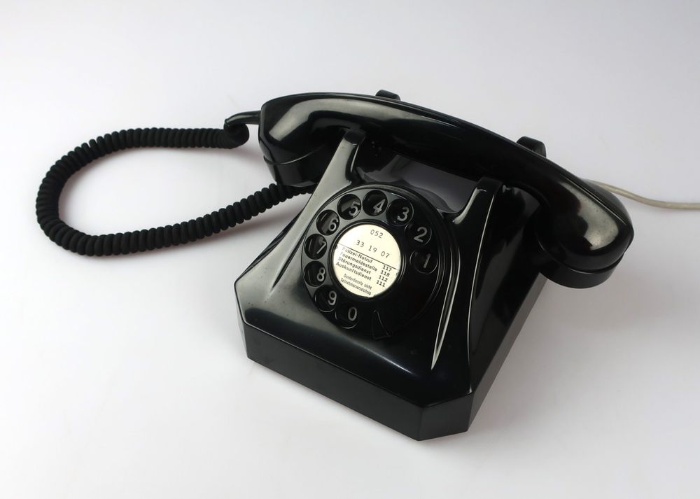 Schwarzes Bakelit Wählscheiben Telefon Retro Vintage 60er... (Gebraucht ...