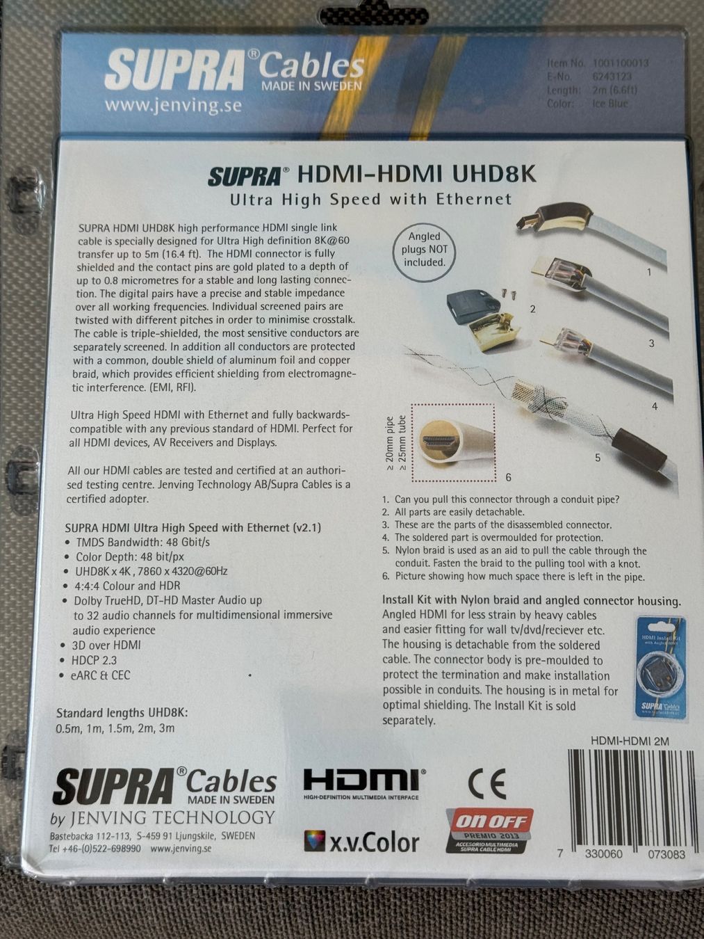 Supra Cables UHD8K HDMI 2.1 Kabel 2m - neuwertig (1 von 3) (Gebraucht ...