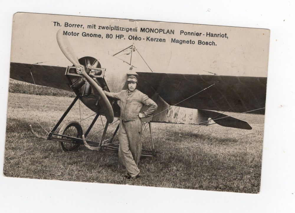 Basel Forrer Aviatik Flugzeug Pilot 1913 Foto AK (Gebraucht) in ...