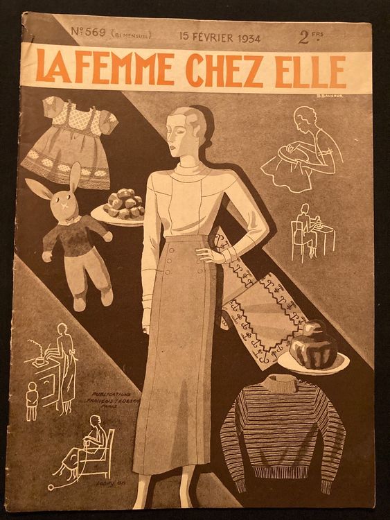 La Femme Chez Elle 1934 Modeheft Zeitschrift Gebraucht In Aarwangen