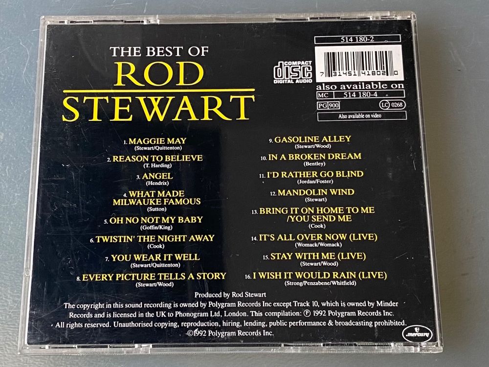 Rod Stewart - The Best of (Gebraucht) in Oberried Brienz für CHF 3 – mit Lieferung auf Ricardo ...