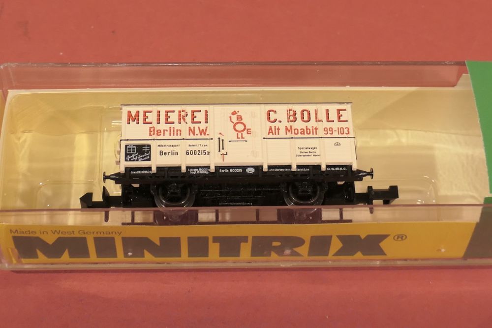 Minirix Kühlwagen (Milchwagen), `MEIEREI C. BOLLE` der KPEV (Gebraucht ...