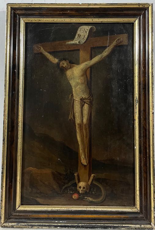 Antikes Kreuzigung Gemälde mit Top Malerei (Gebraucht) in Root für CHF 65 – mit Lieferung auf ...