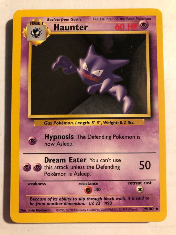Haunter (uncommon) base set - MINT - ab 1.- (Usato) a Giubiasco per CHF ...