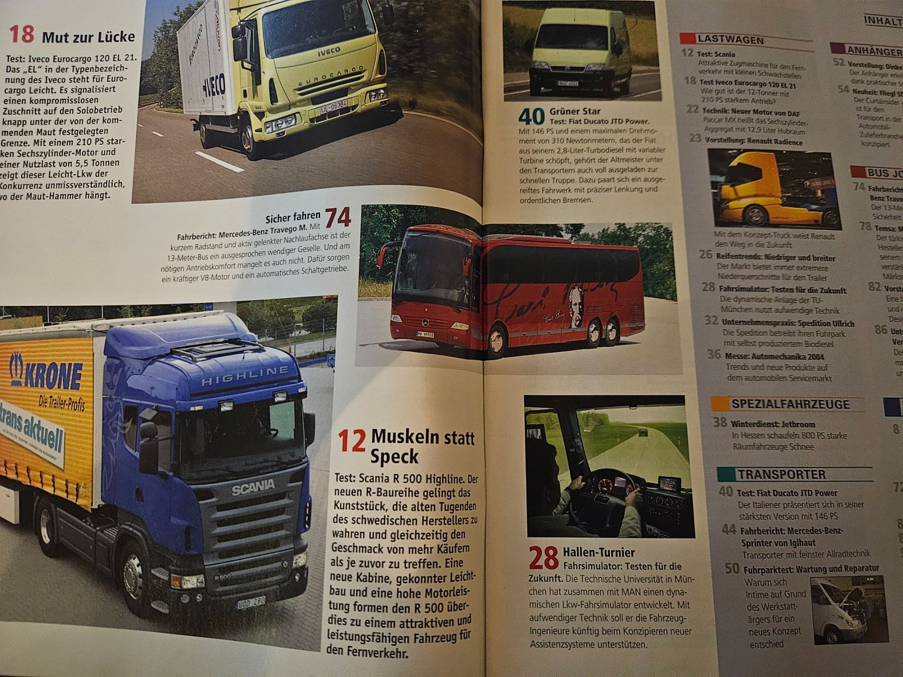 Lastauto Omnibus 11/04 Scania R 500 Iveco 120.21 Neoplan xx (Gebraucht ...