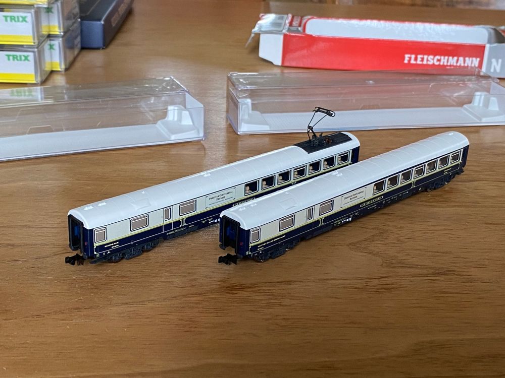 Spur N - Fleischmann - 2x Pullman-Wagen (Prestige) (Gebraucht) in ...