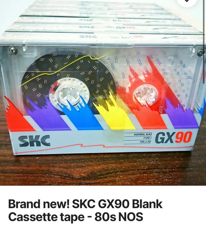 10 x BRAND NEW SKC GX90 Type I tape cassette (set of 10) (Neu und ...