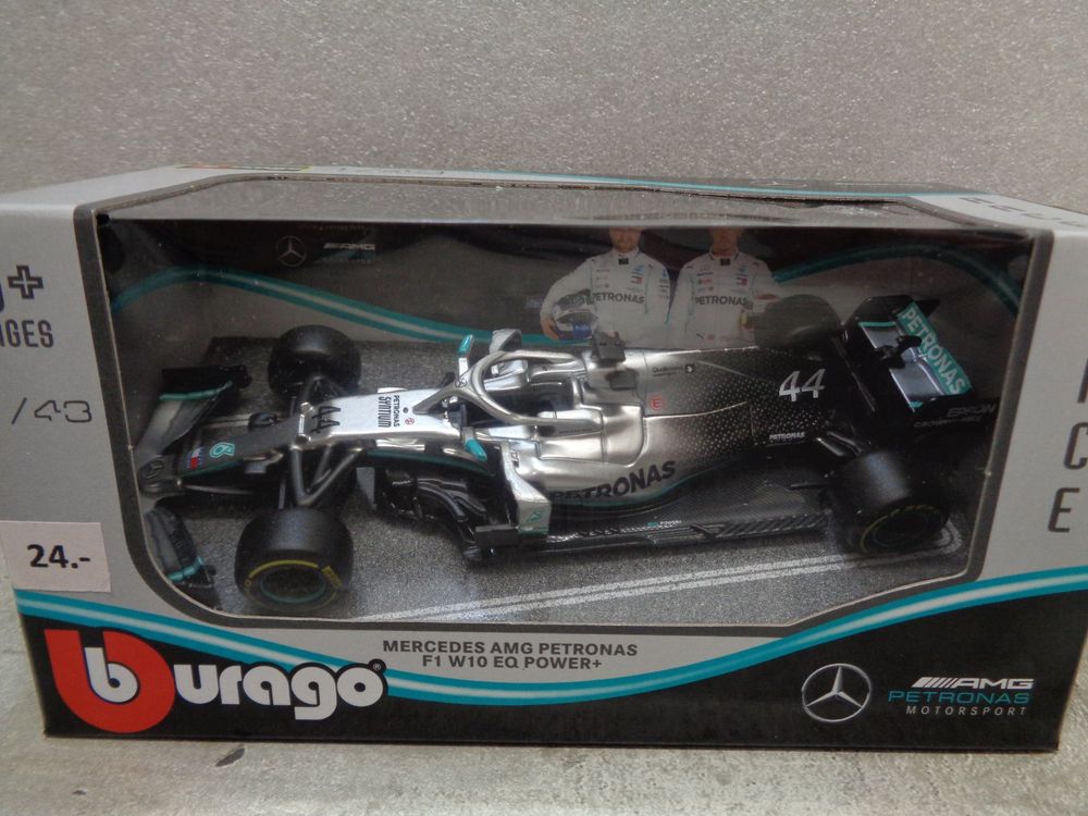 Bburago 1:43 F1 Formel 1 Mercedes AMG W10 L. Hamilton 2019 (Neu und originalverpackt) in ...